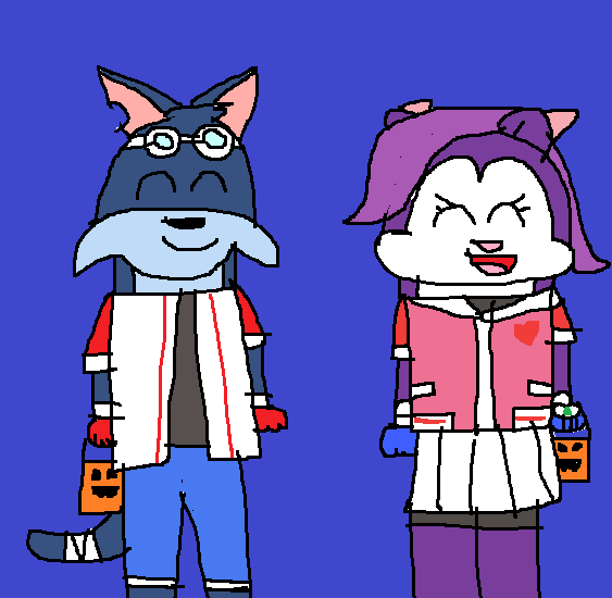 Fifi X Furrball Halloween 2024 by jeremycrimson