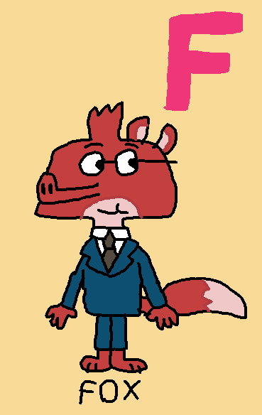 F is for Fox #1 (My Version) - Fox Guy (Scaredy Squirrel) by ...