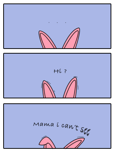 Pink bunny comic by RottenBunny