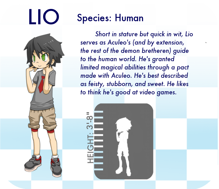 Lio character sheet by GlitterglueChan