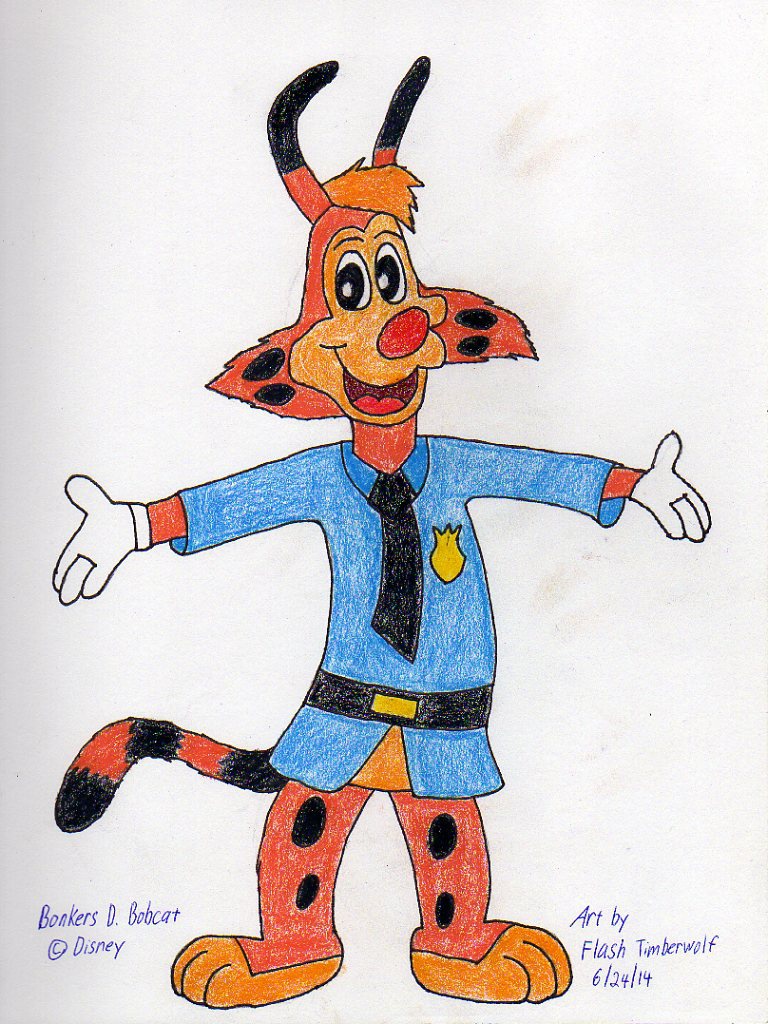 Bonkers - Inked and Colored by FlashTimberwolf
